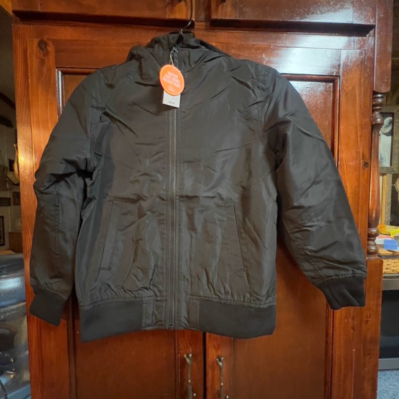 The Children's Place | Jackets & Coats | Black Jacket Water And Wind ...